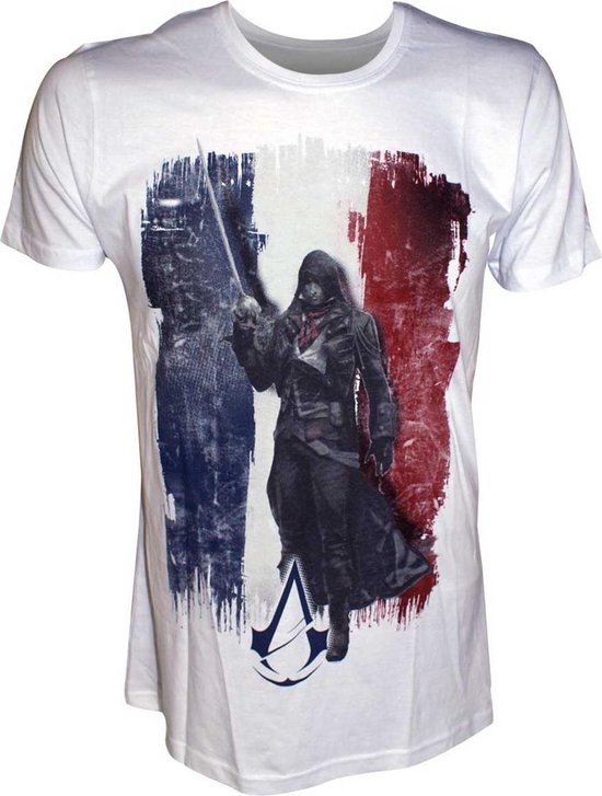 Merchandising ASSASSIN'S CREED UNITY - T-Shirt White French Flag with ...