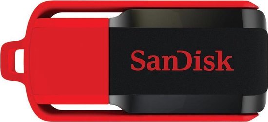 Sandisk Cruzer Switch, 16GB USB flash drive USB Type-A 2.0 Zwart, Rood ...