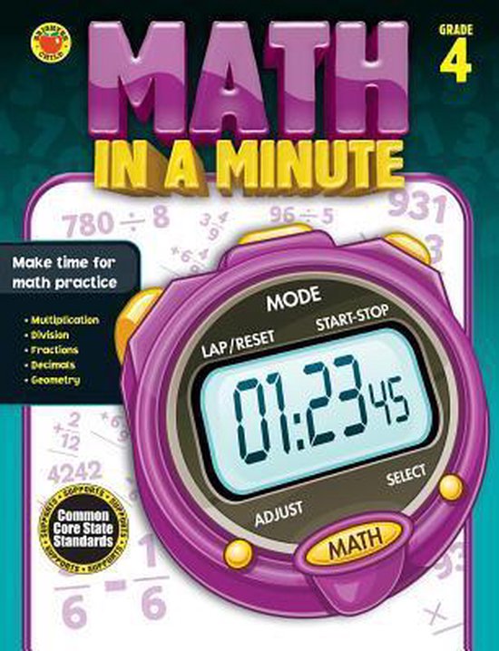 Math in a Minute, Grade 4 | 9781483801384 | None | Boeken | bol.com