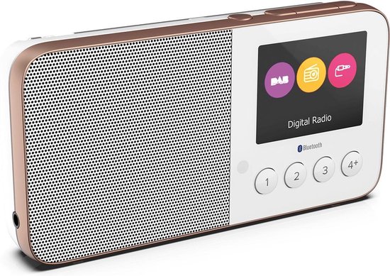 Pure Move T4 Draagbaar Digitaal Goud, Wit radio | bol