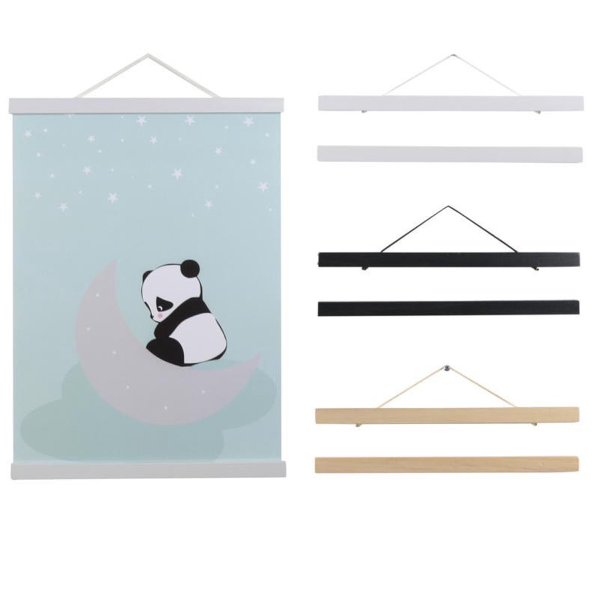 Houten Poster Hanger Display Frame voor A3 poster | Eikenhout | 30 cm ...