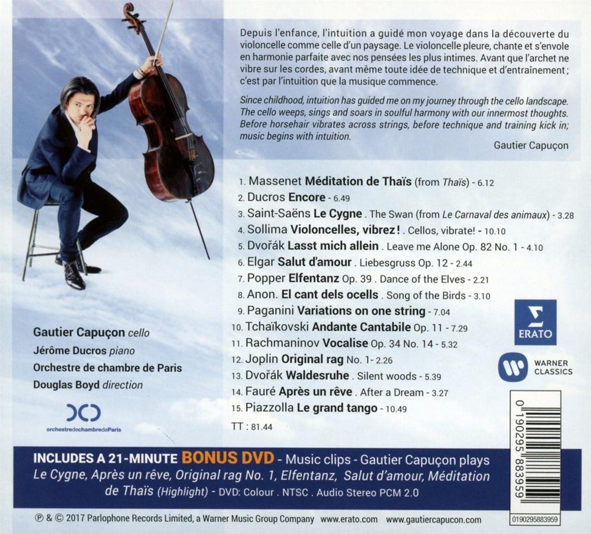 Intuition (CD+DVD), Gautier Capuçon | CD (album) | Muziek | bol.com