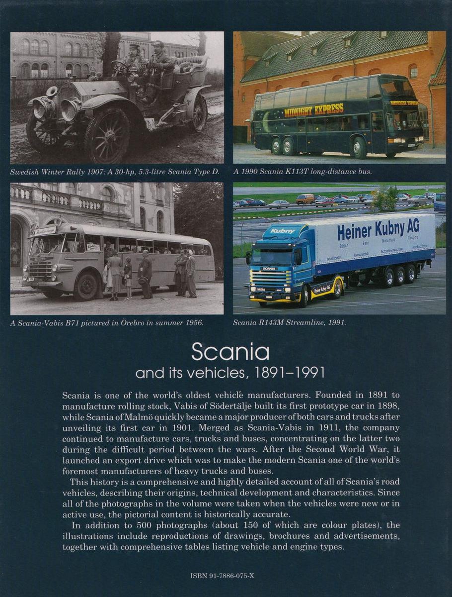 Scania and its vehicles, 1891-1991, Lindh, Björn-Eric | 9789178860753 ...
