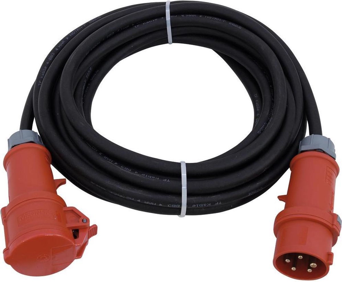 Câble triphasé PSSO CEE 16A 5x2,5 15m Rouge | bol.com