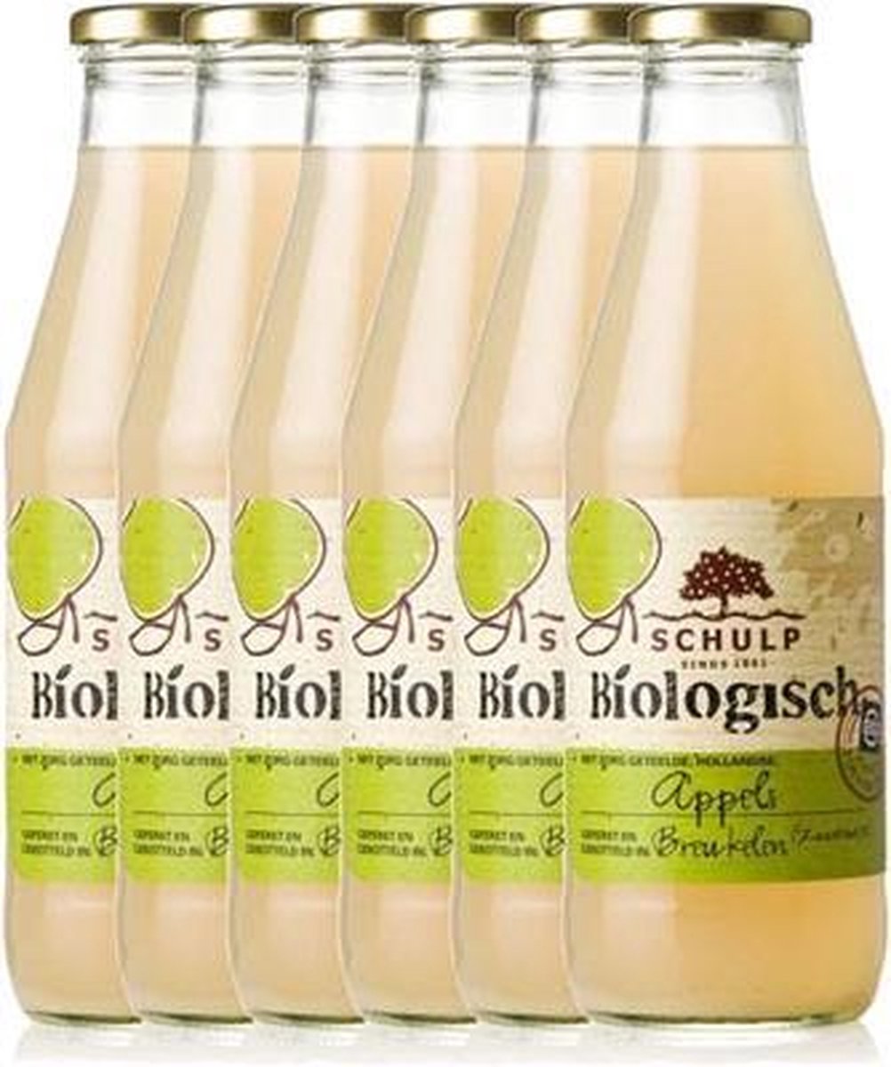 Schulp Appelsap Biologisch 6 x 0,75 liter | bol.com
