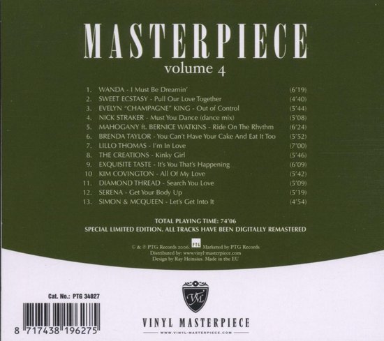 Masterpiece Volume 4 (CD), various artists | CD (album) | Muziek | bol.com