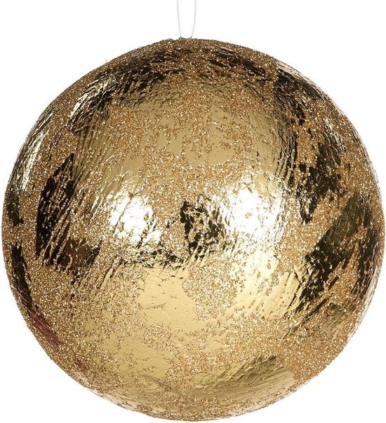 Goodwill Kerstbal Goud D 11 cm H 11 cm Voordeelaanbod per 2 stuks | bol