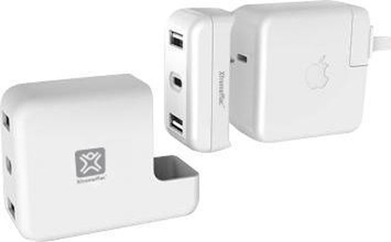 Xtreme Mac - Macbook, lader hub adapter usb-c to 2 x usb-a ...