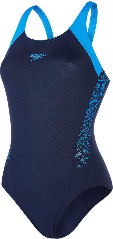 speedo Boom Splice Muscleback Badpak Dames blauw Maat DE 40 / US 36 ...