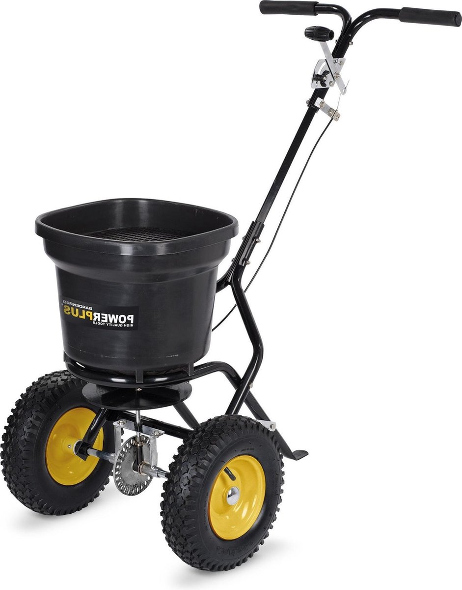 Powerplus POWXG8250 Robuuste strooiwagen gazon en zout | Strooikar ...
