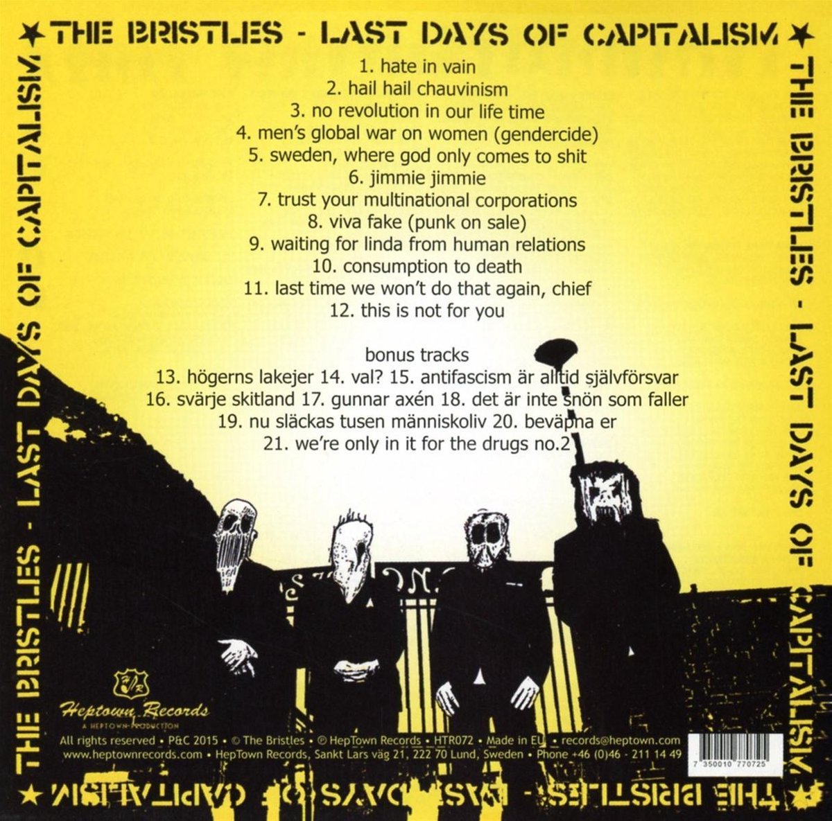 Last Days of Capitalism, The Bristles | CD (album) | Muziek | bol