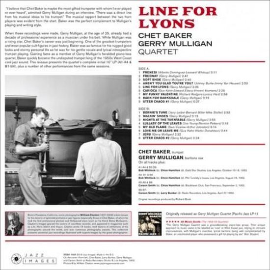 Line For Lyons, Chet & Gerry Mulligan -Quartet- Baker | Muziek | bol