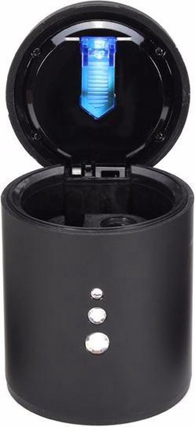 Car Ashtray Tobacco Tray Cigarette Ash Holder Cup with LED Solar Panel ...