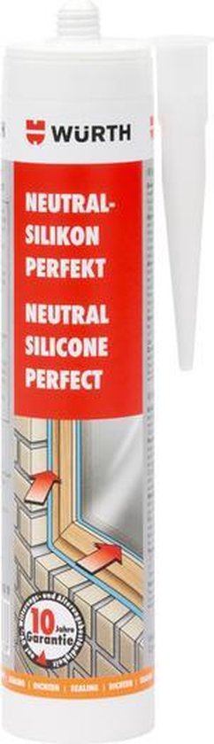 Wurth, Siliconen Kit, Transparant, 310ml | bol