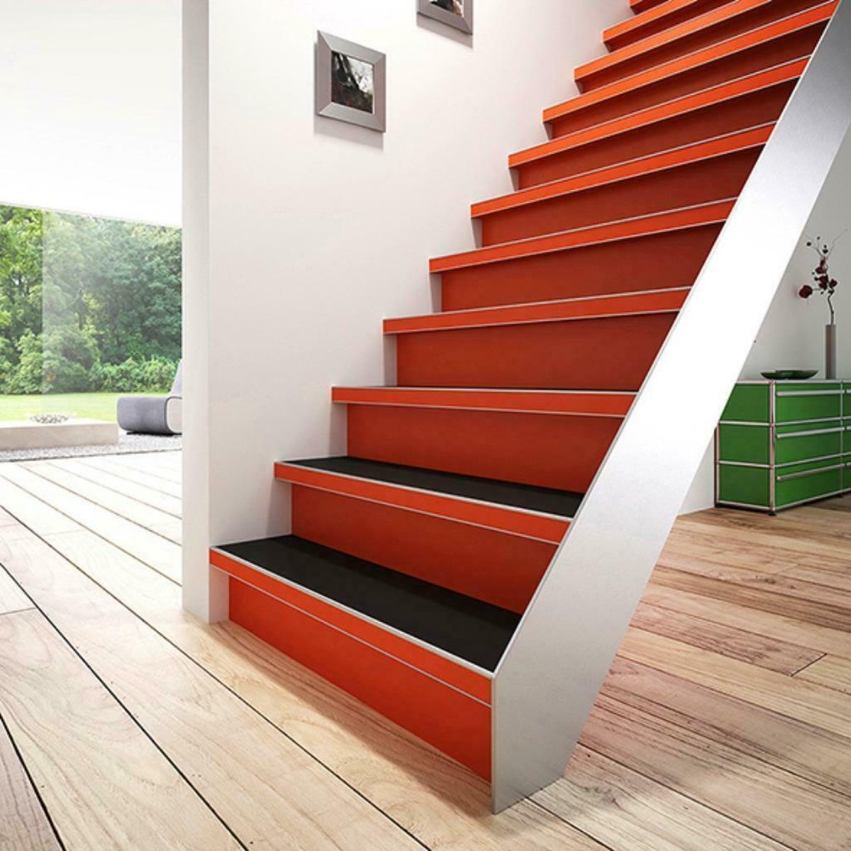 TRAPNEUSPROFIEL - ALUMINIUM TRAPKANTPROFIELEN type 845 KUBERIT ZILVER ...