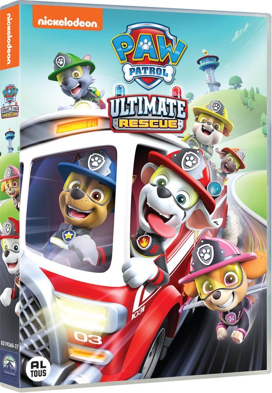 Paw Patrol Ultimate Rescue Dvd Met Brandweerwagen Marshall En Skye