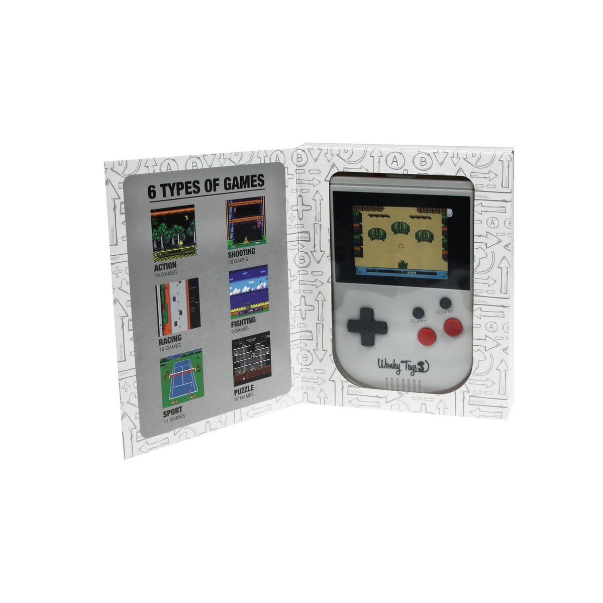 Wonky Toys - Retro Spelcomputer - Handheld Game Computer - Kleurrijk ...