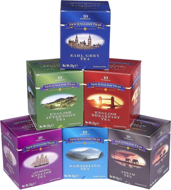New English Teas Classics Gift Pack 6 x 10 Tea bags Selection Earl Grey ...