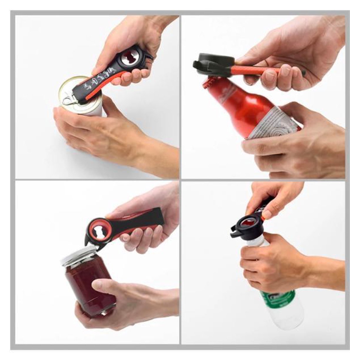 Multi-functionele fles Opener-Opener- 5 in 1 Flesopener-... | bol