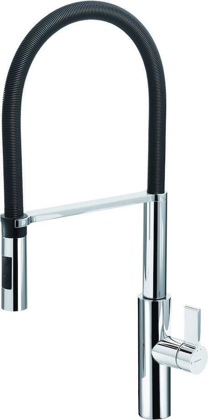 Newform Libera keukenkraan chroom/zwart 63930 | bol