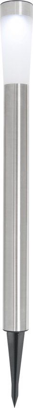 Grundig tuinlamp - solar - LED - RVS - 90 cm | bol