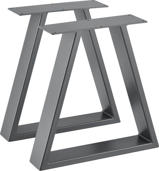 Stalen A /2 tafelpoot set van 2 meubelpoot 40x10x40 cm grijs | bol