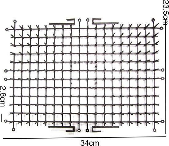 Katten afweer tuinmatten - Set van 4 stuks - 34x24 cm | bol