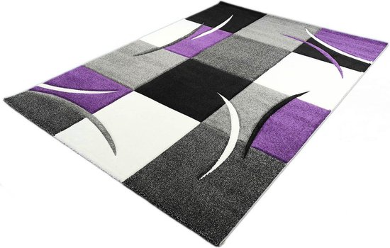 Geweven Karpet Diamond 665-950 Lila 120x170 cm | bol
