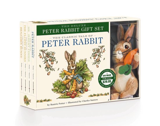 The Classic Edition-The Peter Rabbit Deluxe Plush Gift Set, Beatrix ...