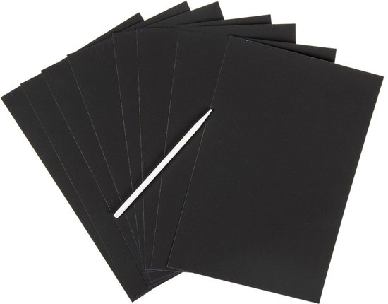 Tekenblok 8 Vellen Inclusief Pen - Magisch Krasblok - Scratch Set ...