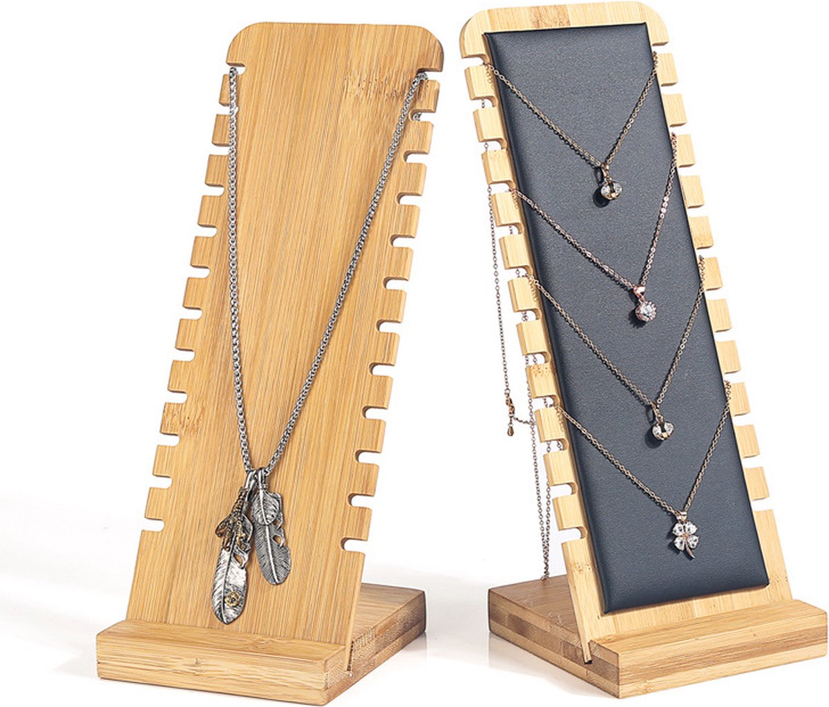 Bamboe Sieraden Display - Sieradenhouder - Sieradenrekje - Ketting ...
