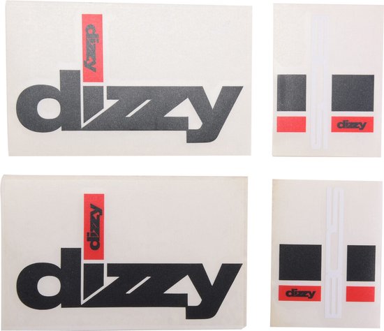 BOS Dizzy Vork Stickers, rood/transparant | bol.com