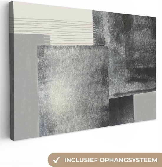 Abstract - Grijs - Zwart - Kubus | bol.com