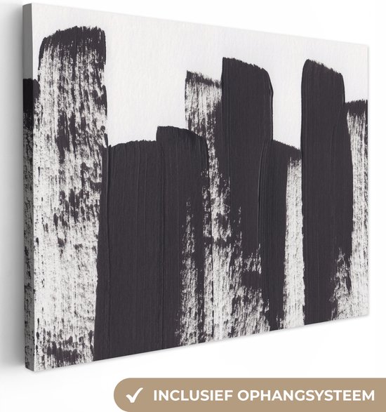 Verf - Abstract - Zwart - Wit | bol.com