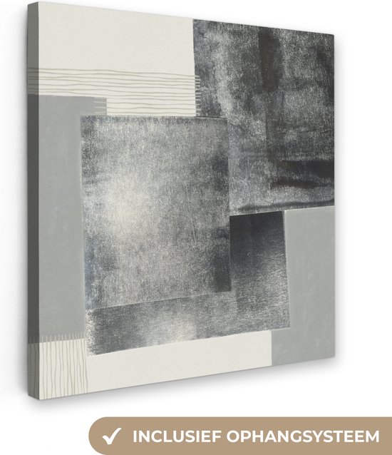 Abstract - Grijs - Zwart - Kubus | bol.com