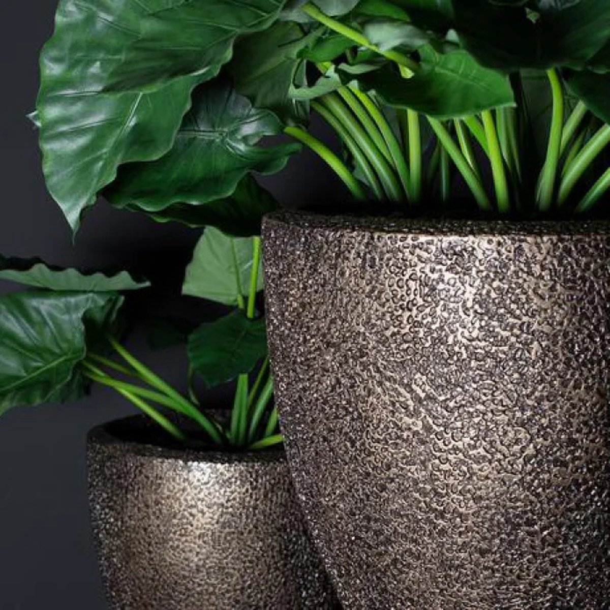 Luxe Plantenpot XL | Koper Brons Look | Antiek Design | Grote bloembak ...