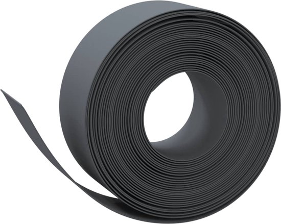 vidaXL Tuinranden 5 st 10 m 20 cm polyetheen grijs | bol.com