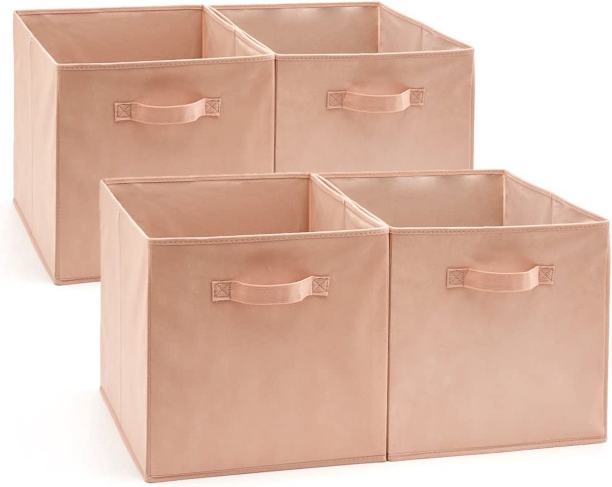 Opbergdoos, set van 4 opvouwbare Opbergdozen zonder deksel, 33 x 38 x ...