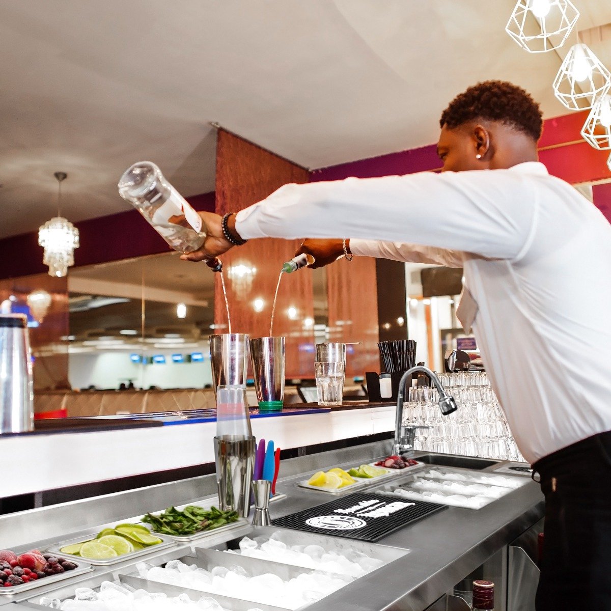 Monster Shop Tweeling Cocktail Bar Station - Vrijstaand RVS Geïsoleerde ...