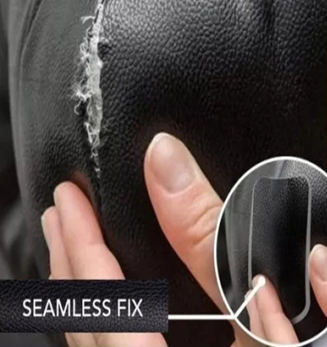 Zelfklevende lederen reparatiesticker - Self-adhesive leather repair ...