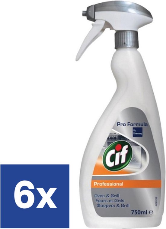 Cif Professional Oven & Grill Spray - 6 x 750 ml | bol