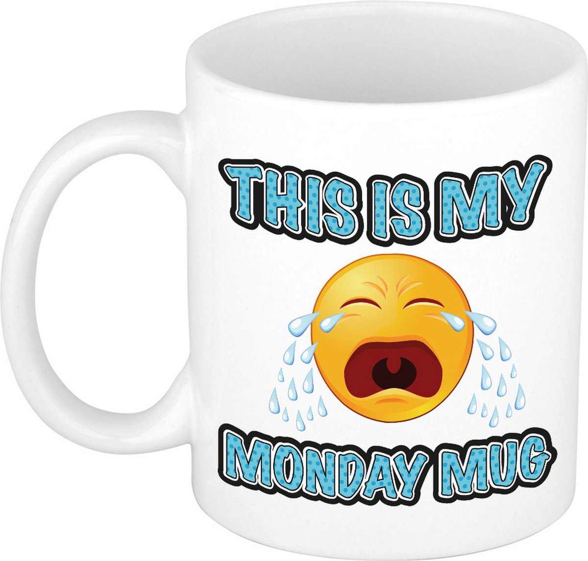 Bellatio Decorations cadeau mok - maandag - keramiek - 300 ml - kantoor ...