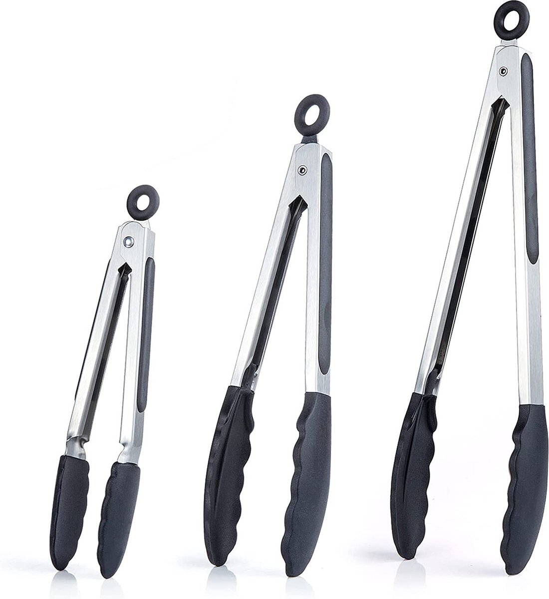 Dreamhigh Barbecue-tang, keukentang, set van 3 van 18/8 roestvrij staal ...