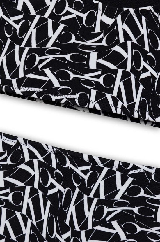 Calvin Klein Jeans - Bikini Bralette Set Print - CK ONE Waped Monogram ...