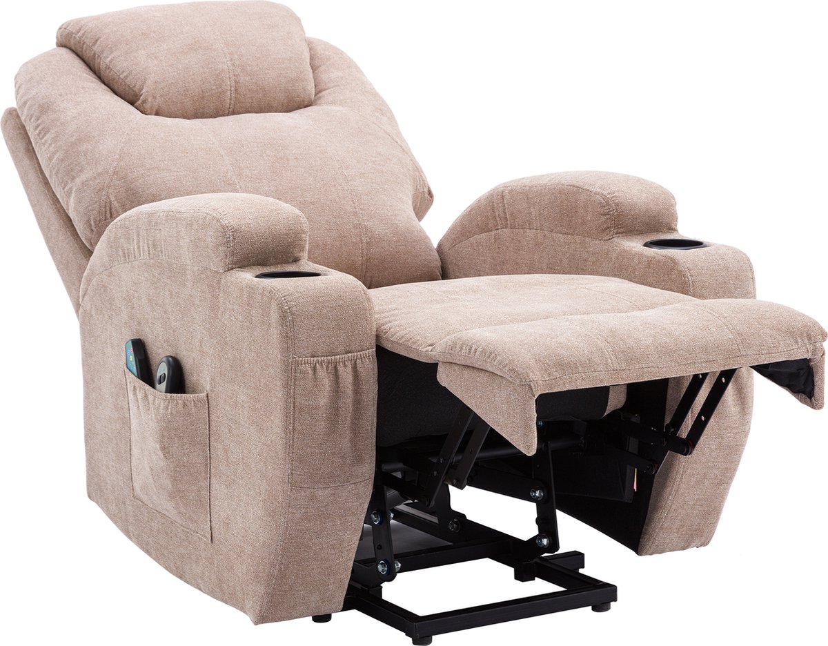 Merax Sta Op Stoel met Massage Functie - Elektrisch Relaxstoel met ...