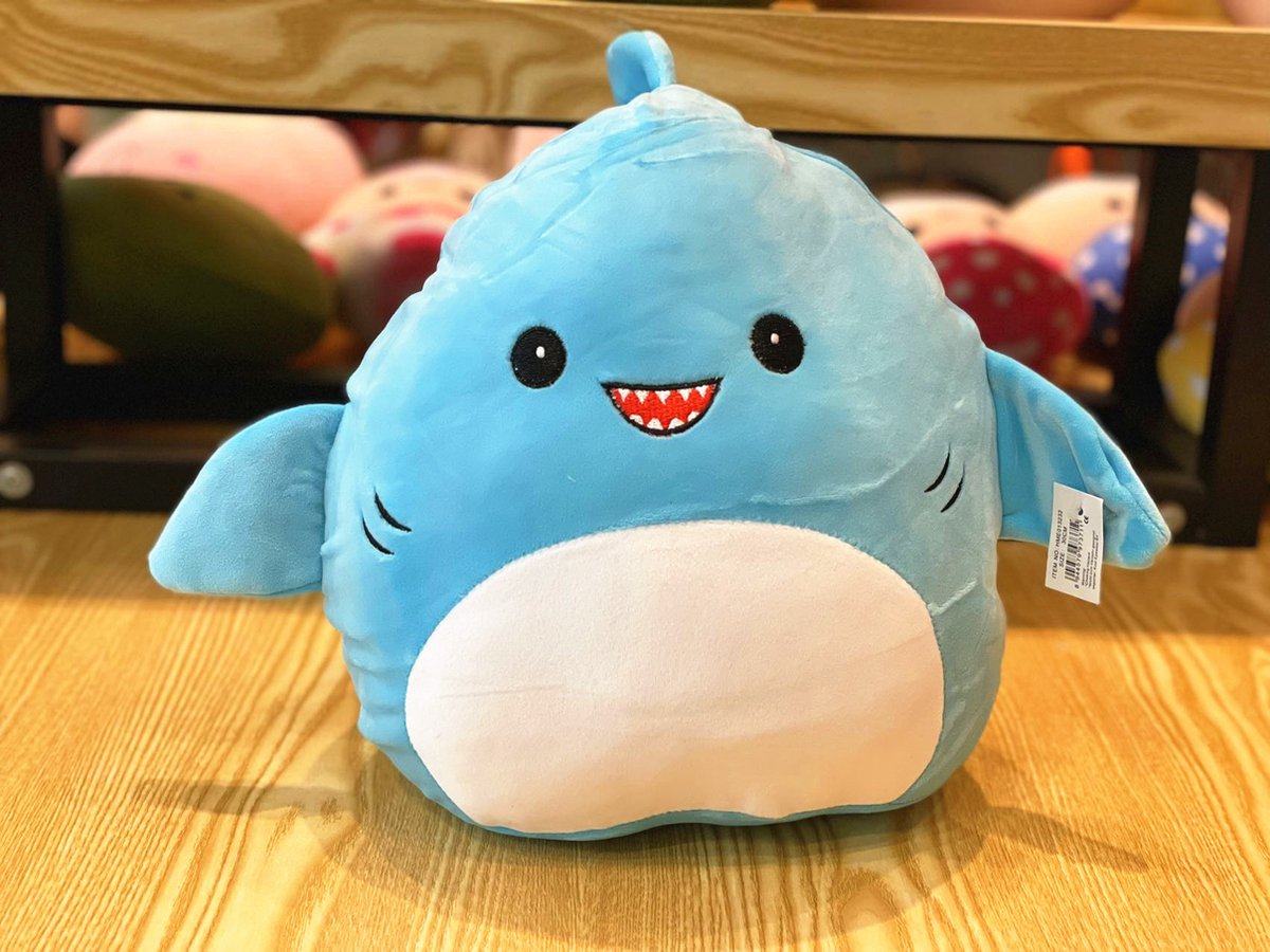 Squishmallow Gordon 30cm - Knuffel shark - blauwe haai | bol.com
