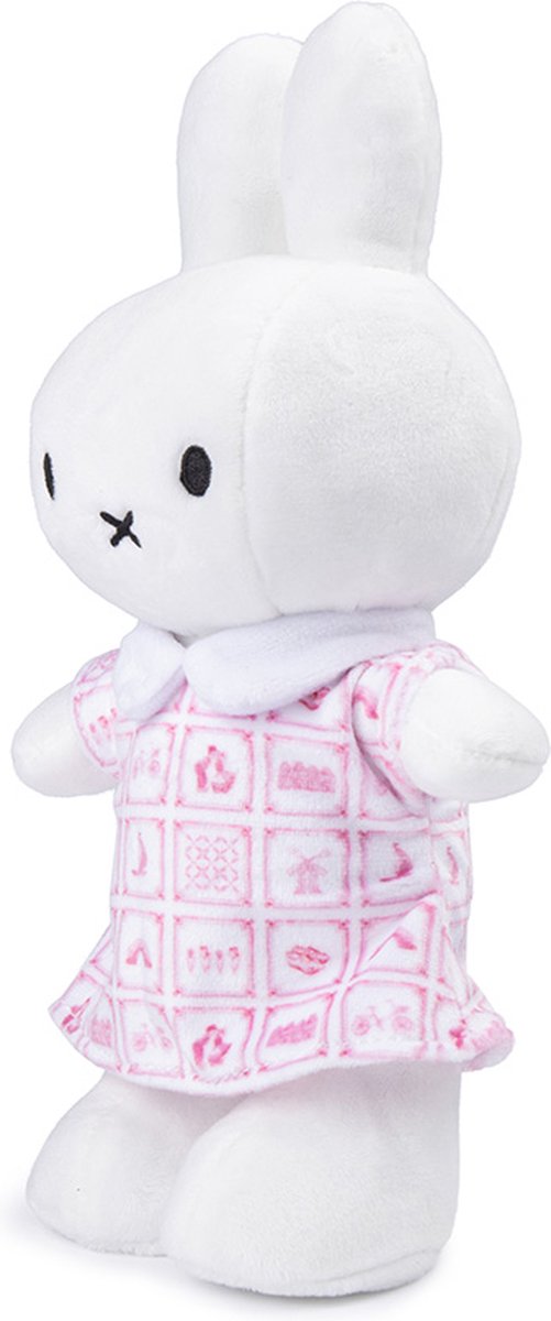 Nijntje Delfts roze jurk knuffel 24 cm | bol.com