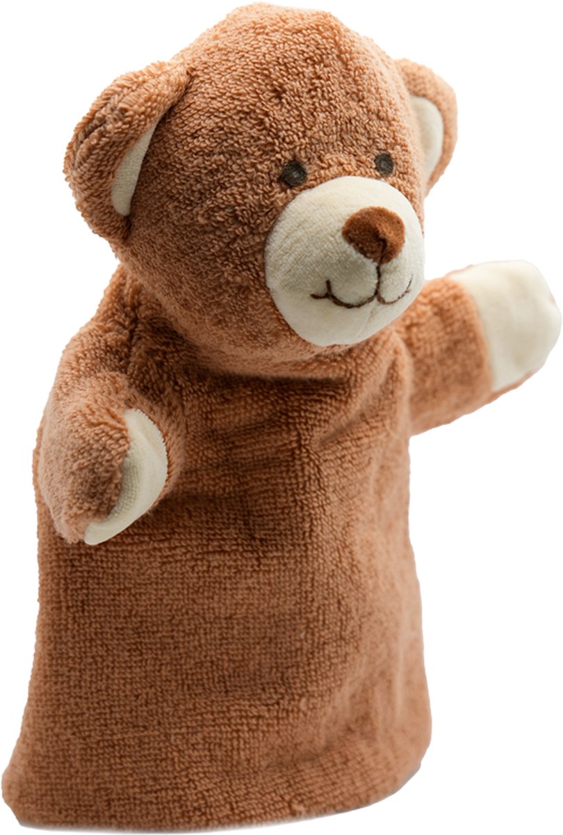 Knuffel Handpop Beer - Bruin - 25 cm | bol.com