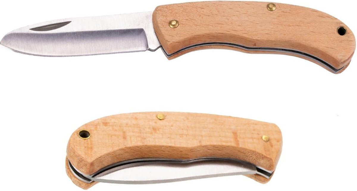 zakmes - hout - stevig - houten handvat | bol.com