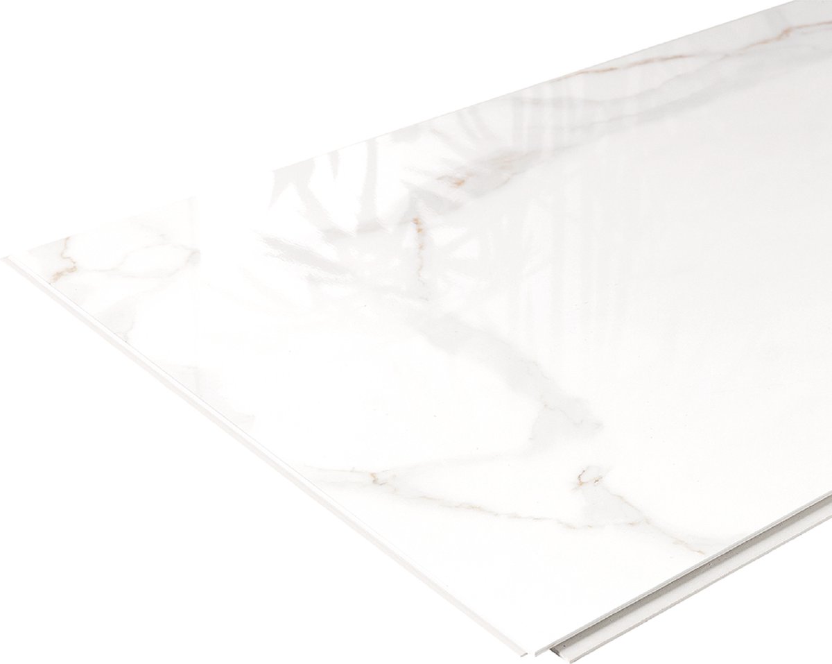 ARTENS - PVC wandbekleding - WIT MARMER - Wit marmer - L.70 x B.40 cm x ...